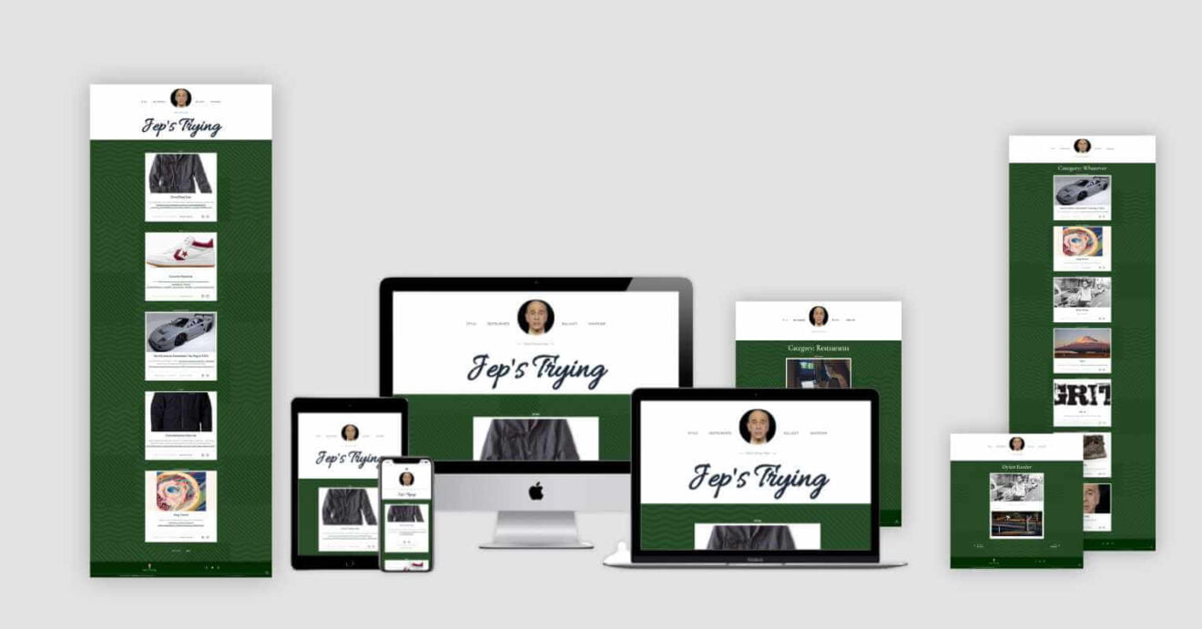Jep's Trying Website Design